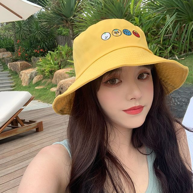 Lots2luv - Embroidered Bucket Hat | YesStyle