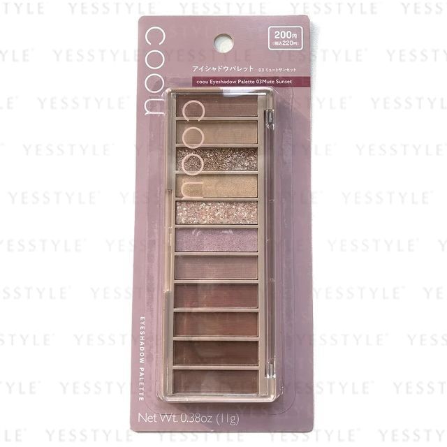 DAISO - coou Eyeshadow Palette 03 Mute Sunset | YesStyle