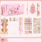 DUGA - Set : Girl Print Scheduler Set + Notebook + Cartoon Sticker ...