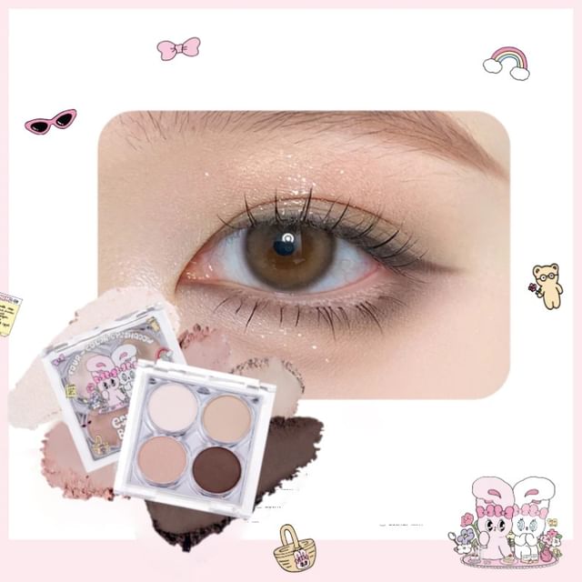 FLORTTE - Special Edition 4 Colors Eyeshadow - 01 Milky Bunny | YesStyle