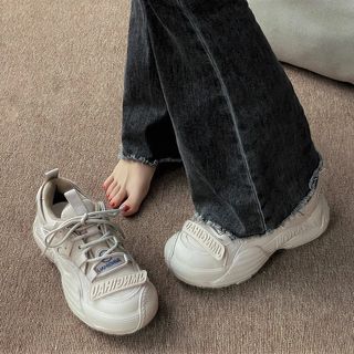 Novice - Lettering Platform Sneakers | YesStyle