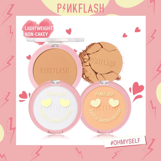 PINKFLASH - Lasting Matte Pressed Powder - 3 Colors | YesStyle
