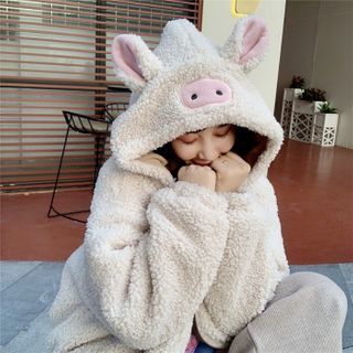 Fabricino Animal Furry Pajama Robe YesStyle