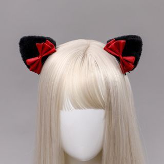 Kentekky - Cat Ear Bow Hair Clip | YesStyle