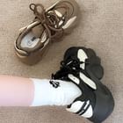 Novice - Lettering Lace-Up Platform Sneakers | YesStyle