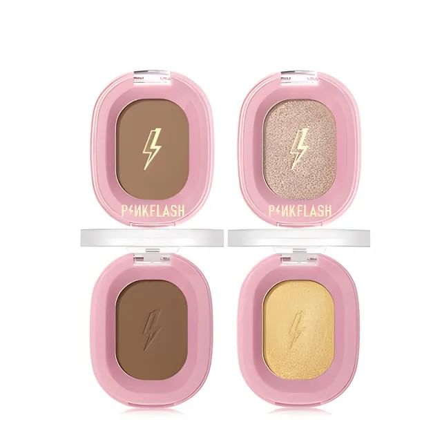 PINKFLASH - Shimmer Highlighter & Matte Countour Powder - 4 Colors ...