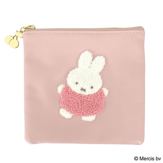 SHOBIDO - miffy Chenille series - Square Pouch Miffy | YesStyle
