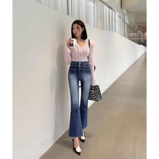 DABAGIRL - High-Rise Boot-Cut Jeans | YesStyle