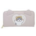 SHOBIDO - mofusand Faux Leather Long Wallet (Beige) | YesStyle