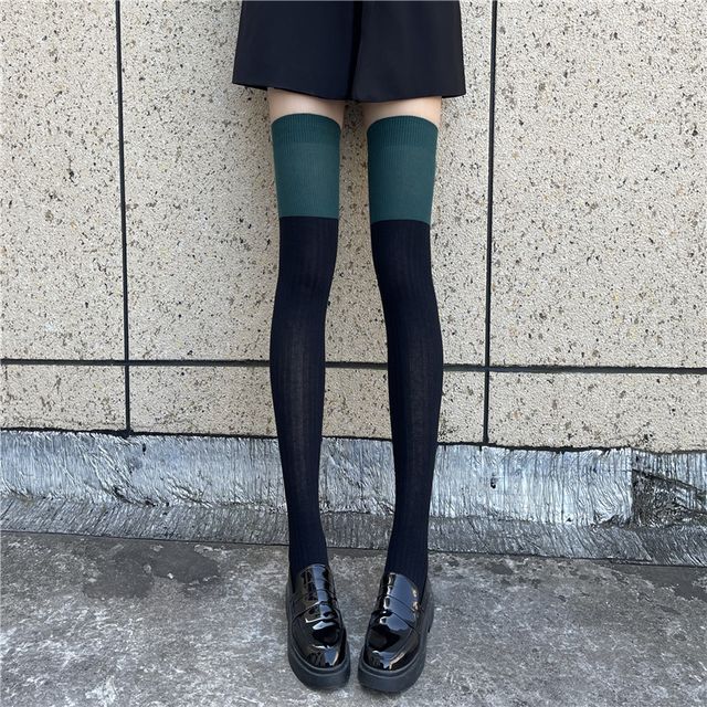 Gentiana - Color Thigh High Stockings | YesStyle