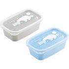 OSK - Shirokuma Seal Food Containers M (2 Pieces Set) | YesStyle
