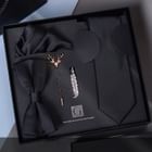 Prodigy - Set: Plain Neck Tie + Bow Tie + Pocket Square + Deer Lapel ...
