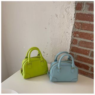 TZ - Faux Leather Hand Bag | YesStyle