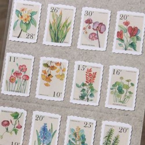 Tivi Boutique - Floral Print Stamp Stickers | YesStyle