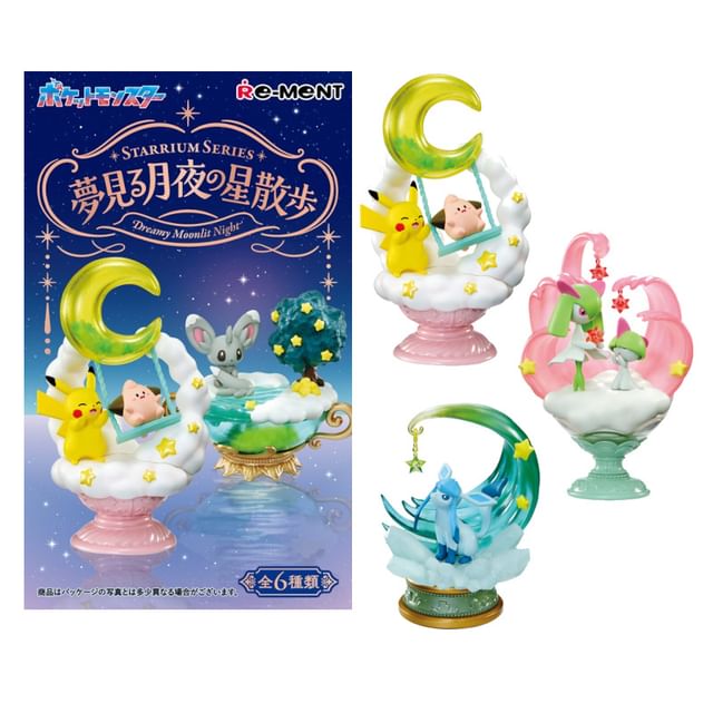 Re-ment - Pokemon STARRIUM SERIES Mini Figure Blind Box (Dreamy Moonlit Night) (6 Types) | YesStyle