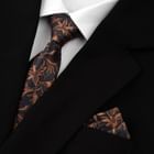 Prodigy - Floral Print Necktie / Bow Tie / Pocket Square / Feather Tie ...