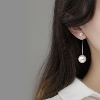 A’ROCH - 925 Sterling Silver Faux Pearl Drop Earring | YesStyle