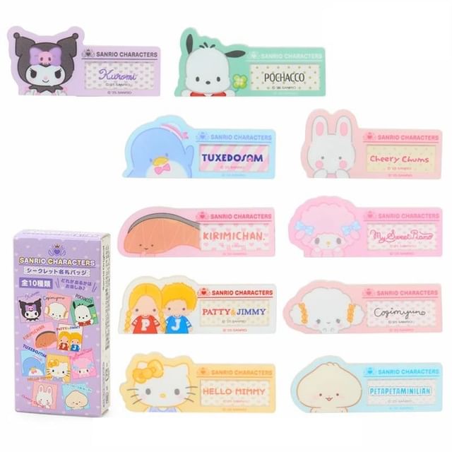 Sanrio - Sanrio Characters Secret Name Tag Badge - Type C (10 Types ...