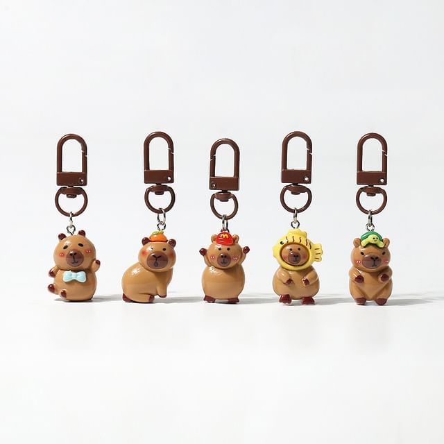 Klossi - Capybara Resin Bag Charm Keyring (Various Designs) | YesStyle