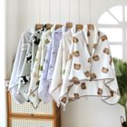 Dogini - Patterned Fleece Pajama Blanket | YesStyle