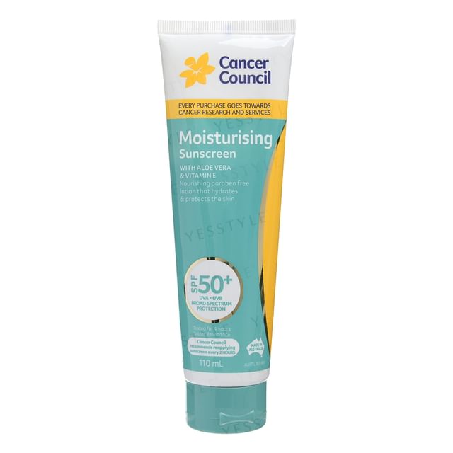 Cancer Council - Moisturising Sunscreen With Aloe Vera & Vitamin E SPF ...