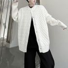 Bjorn - Round Neck Braided Oversized Knit Cardigan | YesStyle