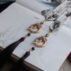 YUGO - Dragon Tassel Print Chiffon Vintage Hair Tie / Hanging ...