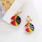 Yambo - Color Panel Alloy Disc Dangle Earring | YesStyle