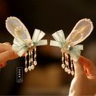 Fenix - Rabbit Ear Ribbon Hair Clip / Set | YesStyle