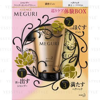 Buy Kao - Asience Meguri Relax Aroma Mini Set: Shampoo 45ml + Treatment 50g x 2 in Bulk ...