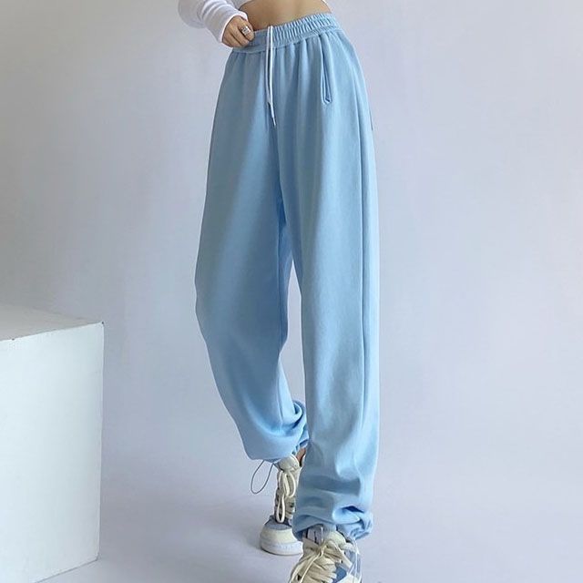 Rosehedge - High-Waist Drawstring-Cuff Sweatpants | YesStyle