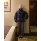 maybe-baby - High-Neck Puffer Jacket (Navy Blue) | YesStyle