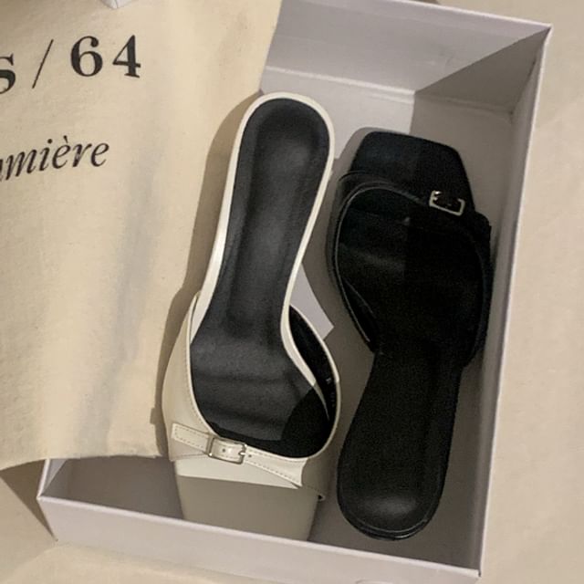 UPTOWNHOLIC - Open-Toe Pin-Heel Mules | YesStyle