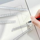 Yogow - Triangular Prism Acrylic Ruler (various designs) / Set | YesStyle