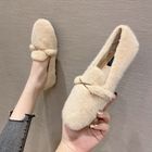 PLAS - Plain Fluffy Flats | YesStyle