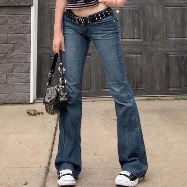 Rosesand - High Rise Washed Slim-Fit Boot-Cut Jeans | YesStyle