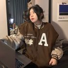 Sevilla - Lettering Baseball Jacket | YesStyle