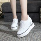 Hannah - Platform Hidden Wedge Brogue Oxfords | YesStyle