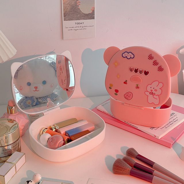 Chimi Chimi - Animal Storage Box with Mirror (various designs) | YesStyle