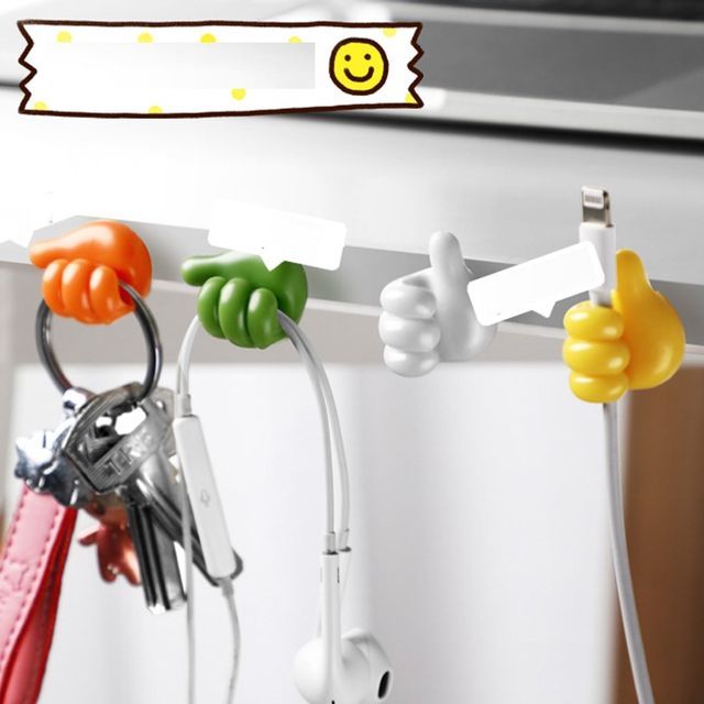 Yulu - Set of 4: Hand Adhesive Cable Holder | YesStyle
