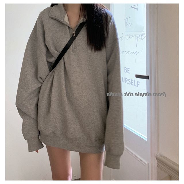 Bloomba - Plain Sweatshirt | YesStyle