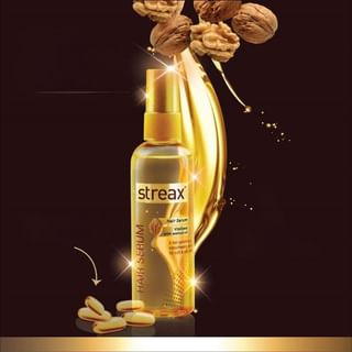 Buy Streax - Hair Serum Enriched With Walnut Oil Gives Frizz-Free Satin ...