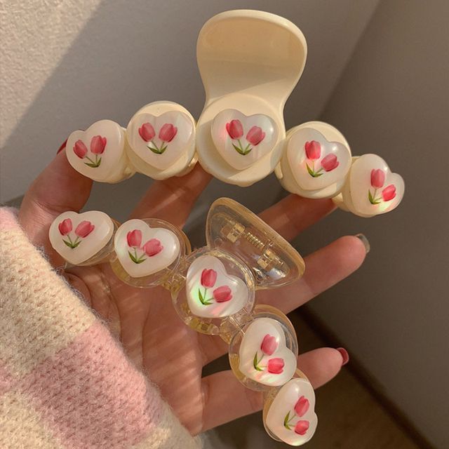 Mentosi - Heart Tulip Hair Clamp | YesStyle