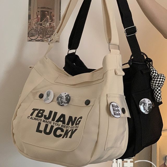 Anchara - Lettering Shoulder Bag / Charm / Set | YesStyle