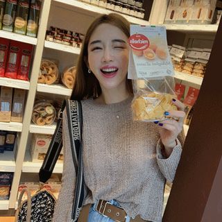 YANSAE - Round-Neck Ribbed Knit Top | YesStyle