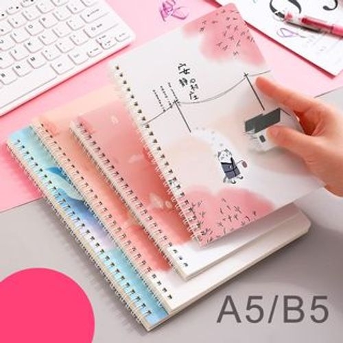 Minji - Set of 4: B5 / A5 Spring Notebook (various designs) | YesStyle