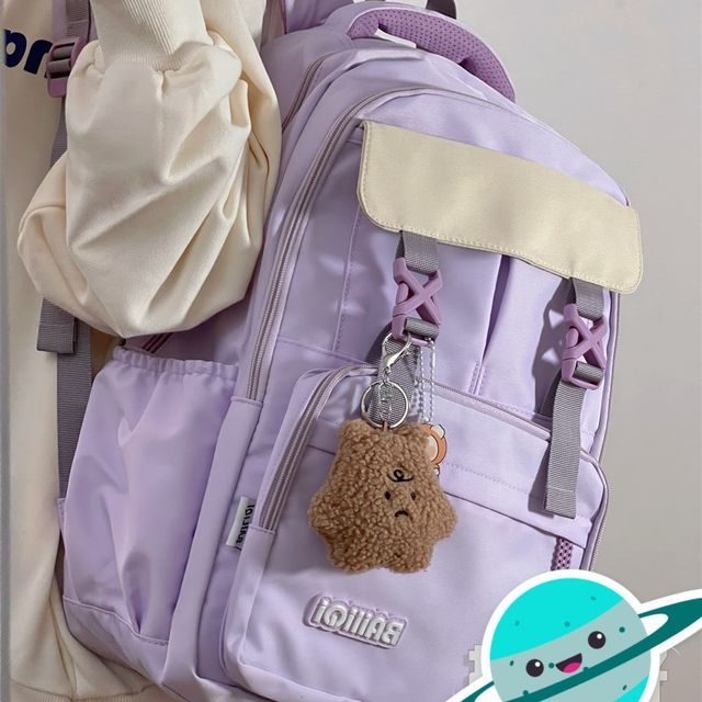 Anchara - Buckled Lettering Backpack / Charm / Set | YesStyle