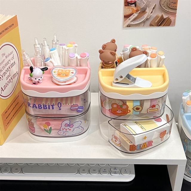 Tuhat - Plastic Drawer Desk Organizer / Sticker / Set (Various Designs ...