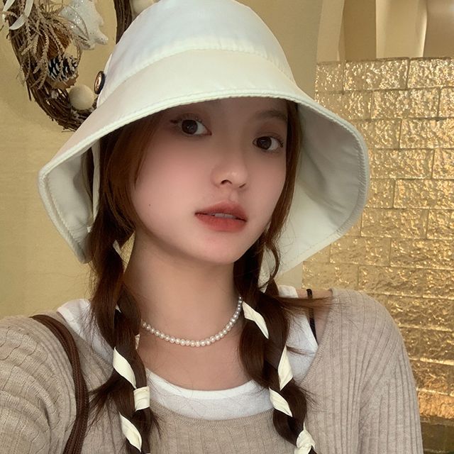 CIMAO - Plain Sun Protection Bucket Hat | YesStyle