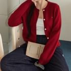 Zeedaren - Plus Size Lettering Cardigan | YesStyle